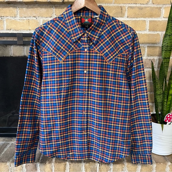 Roper | Tops | Vintage Roper Five Star Womens Pearl Snap Western Shirt ...